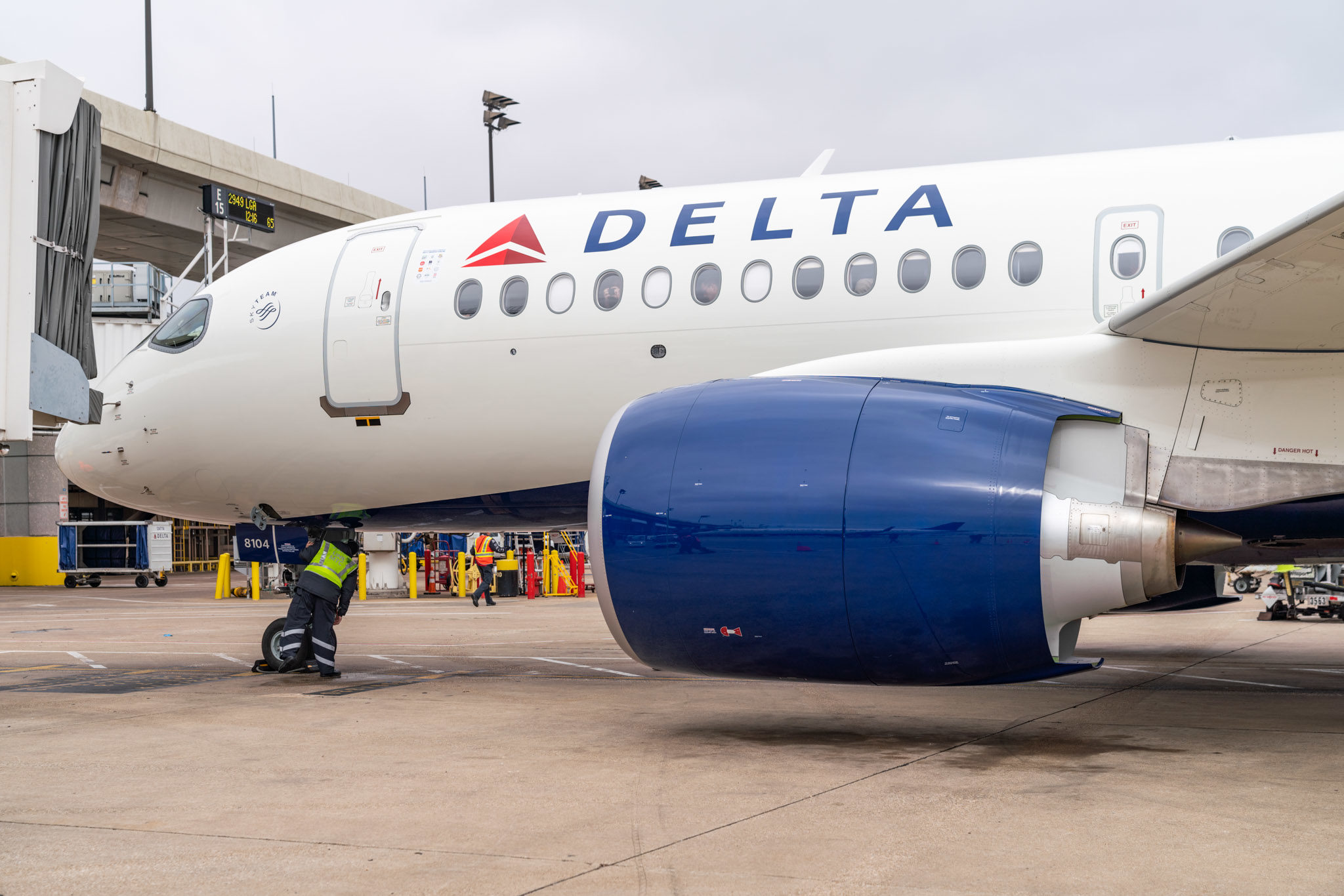 Delta launched the first A220 revenue flights today and I was next to ...