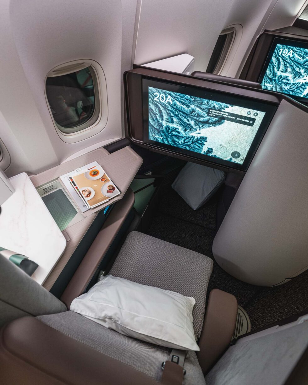 Cathay Pacific Aria Suite Business Class Review: Tech-Forward Elegance